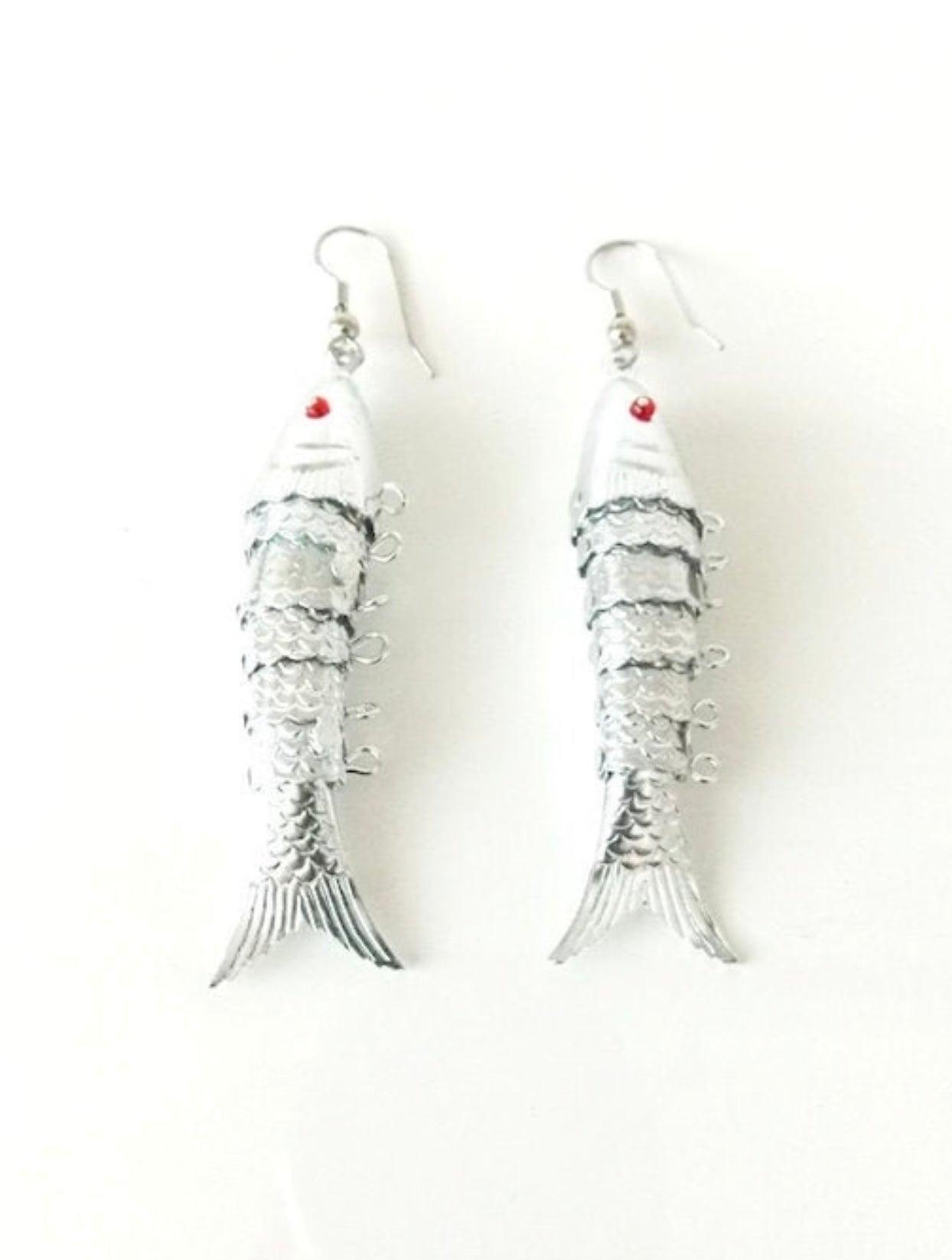 Sterling silver fish earrings store